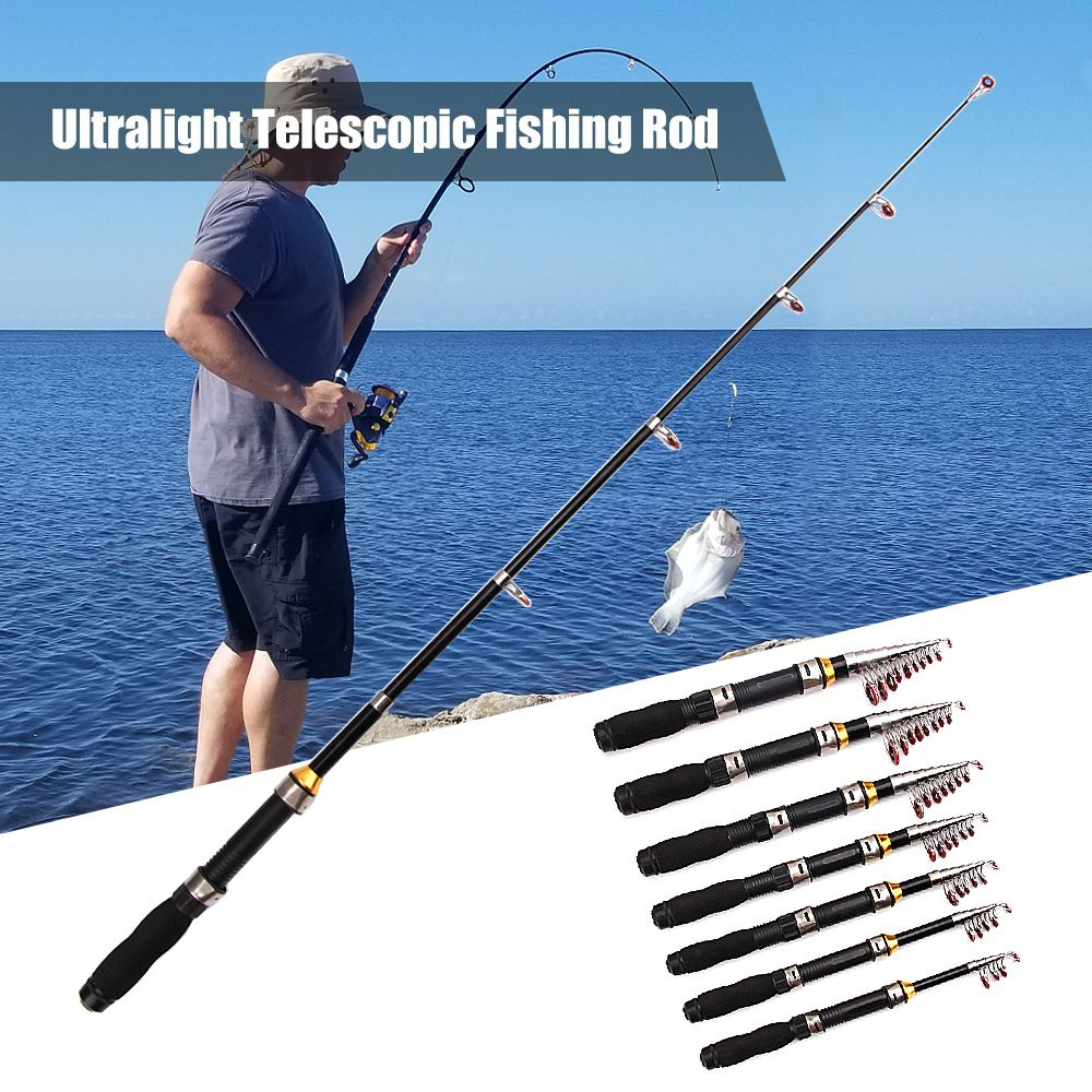 Портативная телескопическая удочка 1,0 2,3 м, выдвижная сверхлегкая ...