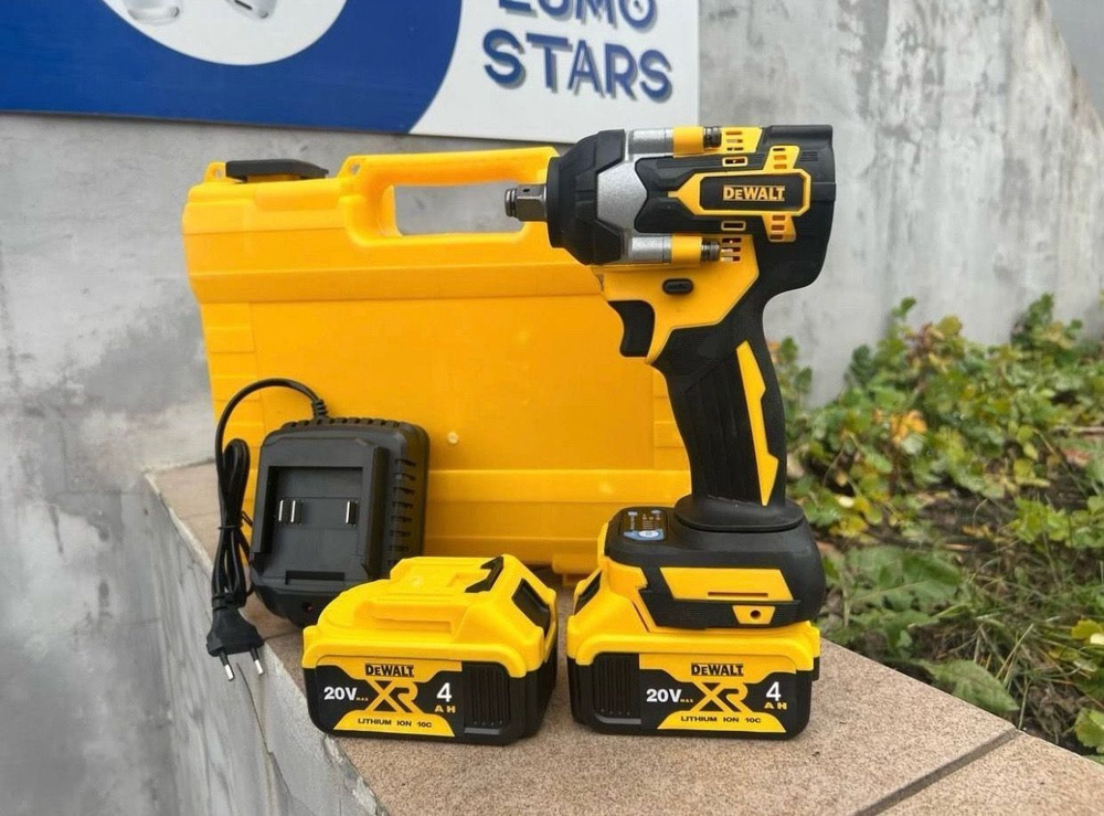 Гайковерт бесщеточный ударный аккумуляторный DeWALT, 550 Hm, 2 аккумулятора в комплекте - купить ...