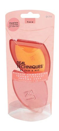 Спонжи Real Techniques Miracle Complexion Sponge + Travel Sponge Case ...