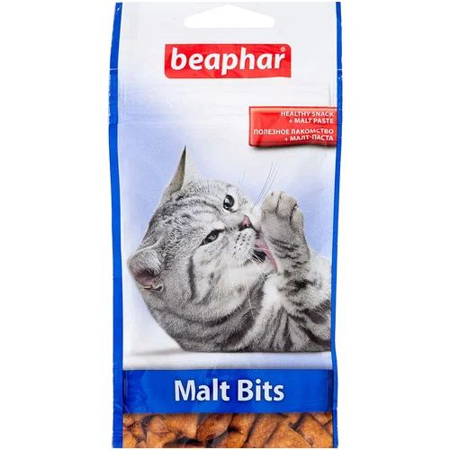 Подушечки Beaphar Malt Bits для выведения шерсти из желудка у кошек, 35 гр - купить с доставкой ...