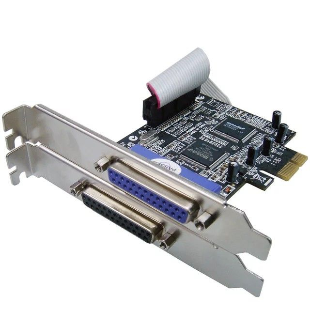 Контроллер адаптер PCI-e 2P Parallel Card (I-510) 2 x LPT MCS9815CV-BA ...