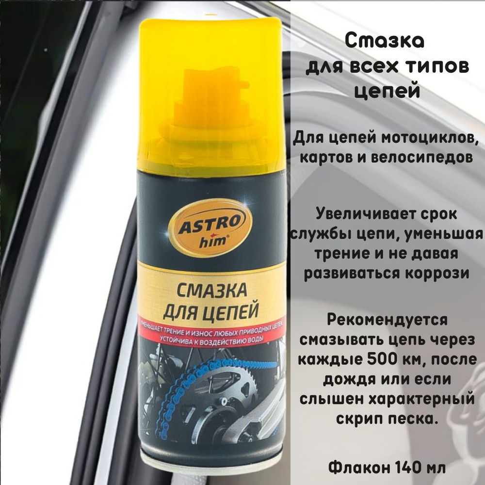 Смазка для цепей, аэрозоль ASTROhim AC4561 - купить в интернет-магазине ...