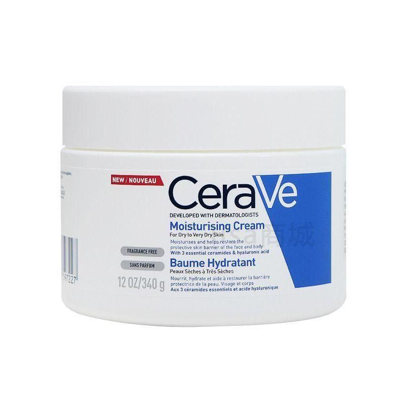 CeraVe Крем увлажняющий для сухой и очень сухой кожи лица и тела, 340 г ...