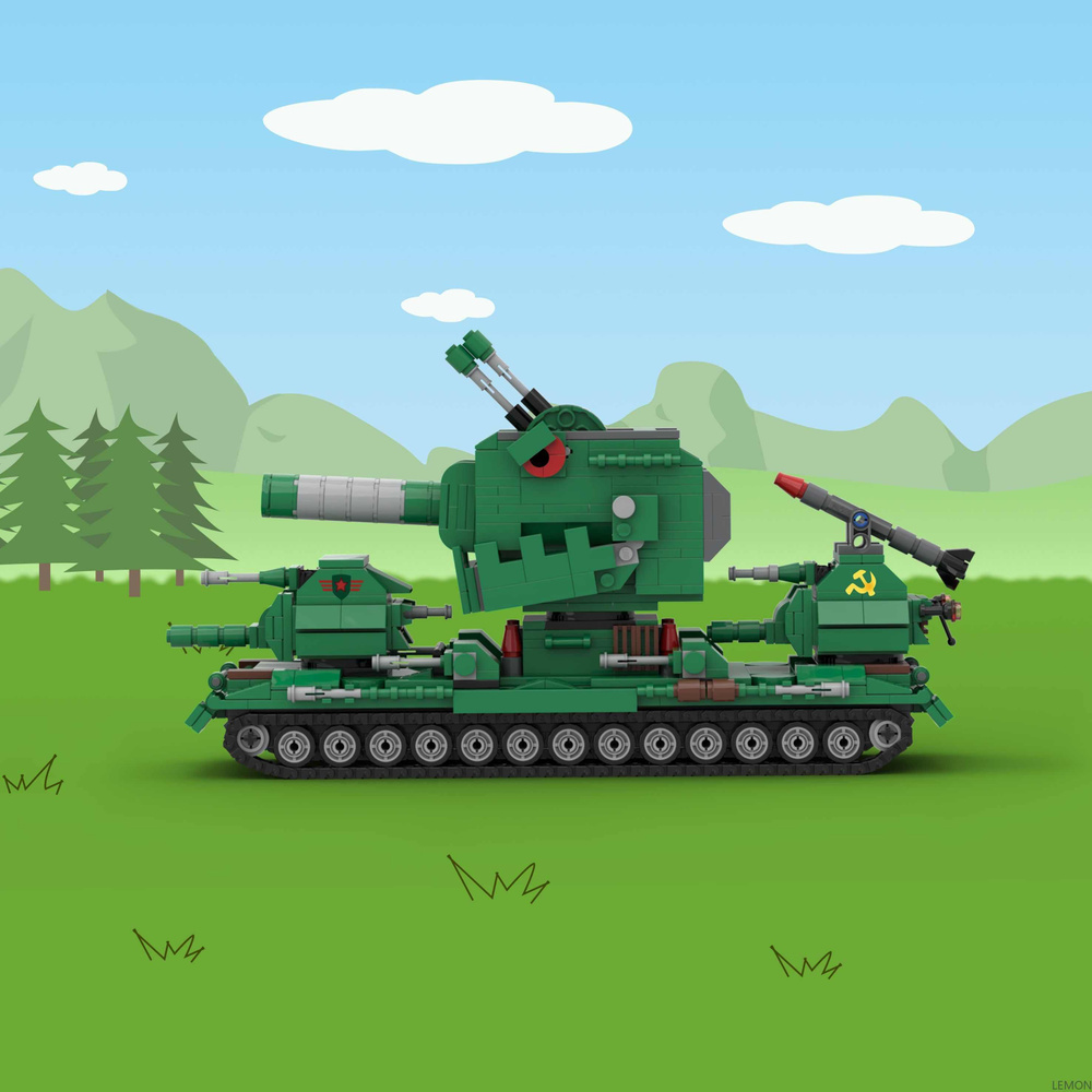 Советские военные танковые строительные блоки Super Heavy Tank Building,980,KV6,зеленый - купить ...