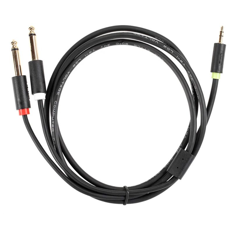 Кабель Telecom Jack 3.5mm - 2xJack 6.35mm 1.5m TAV6168-1.5M - купить по ...