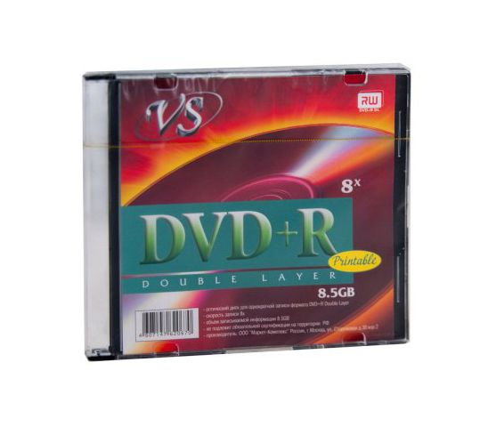 Диск VS DVD+R 8,5 GB 8x Double Layer SL Ink Print - купить с доставкой ...