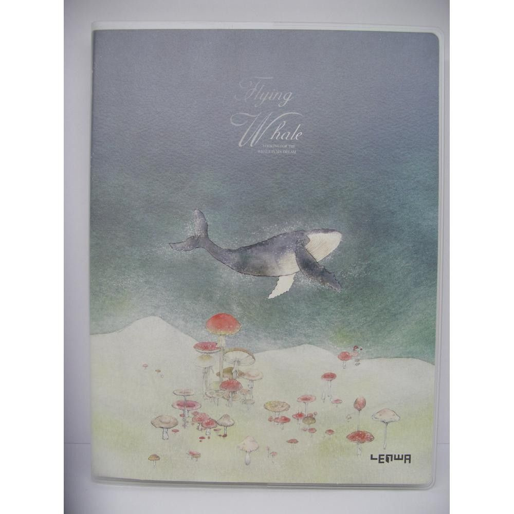 Блокнот LENWA А5, 96 листов в ПВХ обложке "Flying whale" LJTA53443 ...