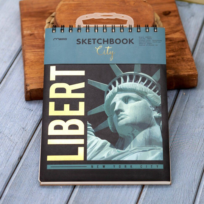 Скетчбук для рисования маркерами или акварельными красками B5, Альбом ...