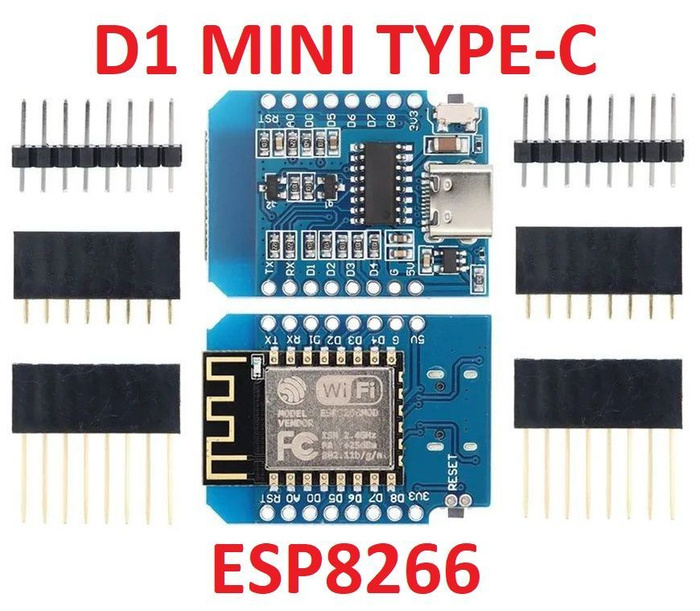 Esp8266 D1 Mini V2 Type C Ch340 модуль на основе Nodemcu Lua Esp 12