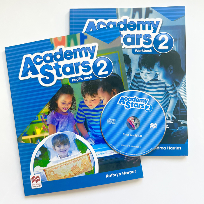 Academy Stars Level 2. ПОЛНЫЙ КОМПЛЕКТ: Pupils Book + Workbook + CD ...