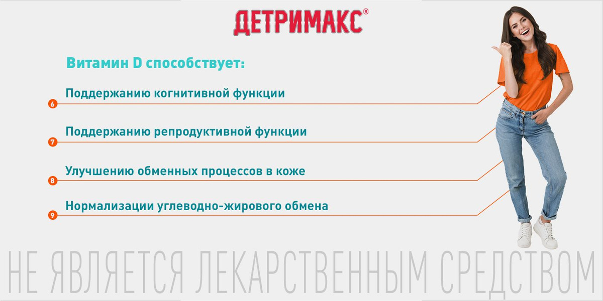 Витамин Д3 Детримакс Форте 5000 МЕ, 60 таблеток - купить с доставкой по ...