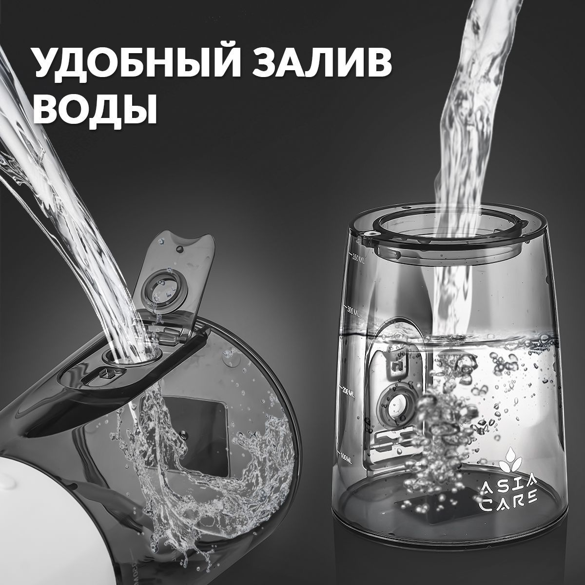 Ирригатор для полости рта портативный AsiaCare PRO+, 14 насадок, прибор ...