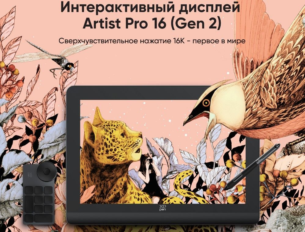 Графический экран XPPenShop_ArtistPro_2gen, Mac OS, Windows, 16384 ...
