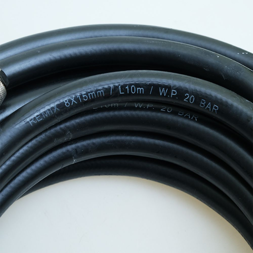 Шланг для компрессора воздушного длина 10 м, D8х15 мм , резиновый с БРС ...