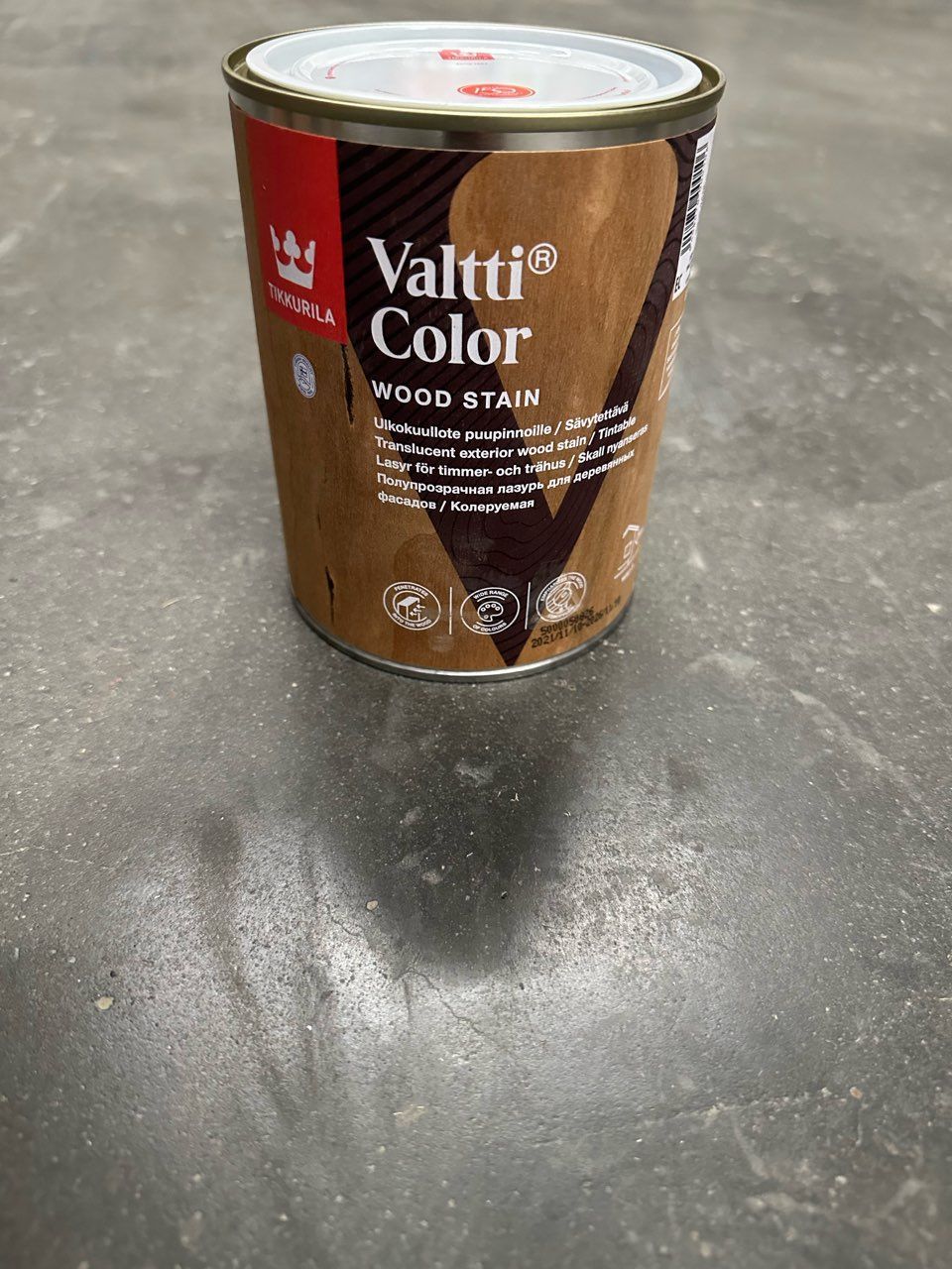 TIKKURILA Valtti Color Classic (0,9 л), Лазурь (лак + пропитка) матовая ...