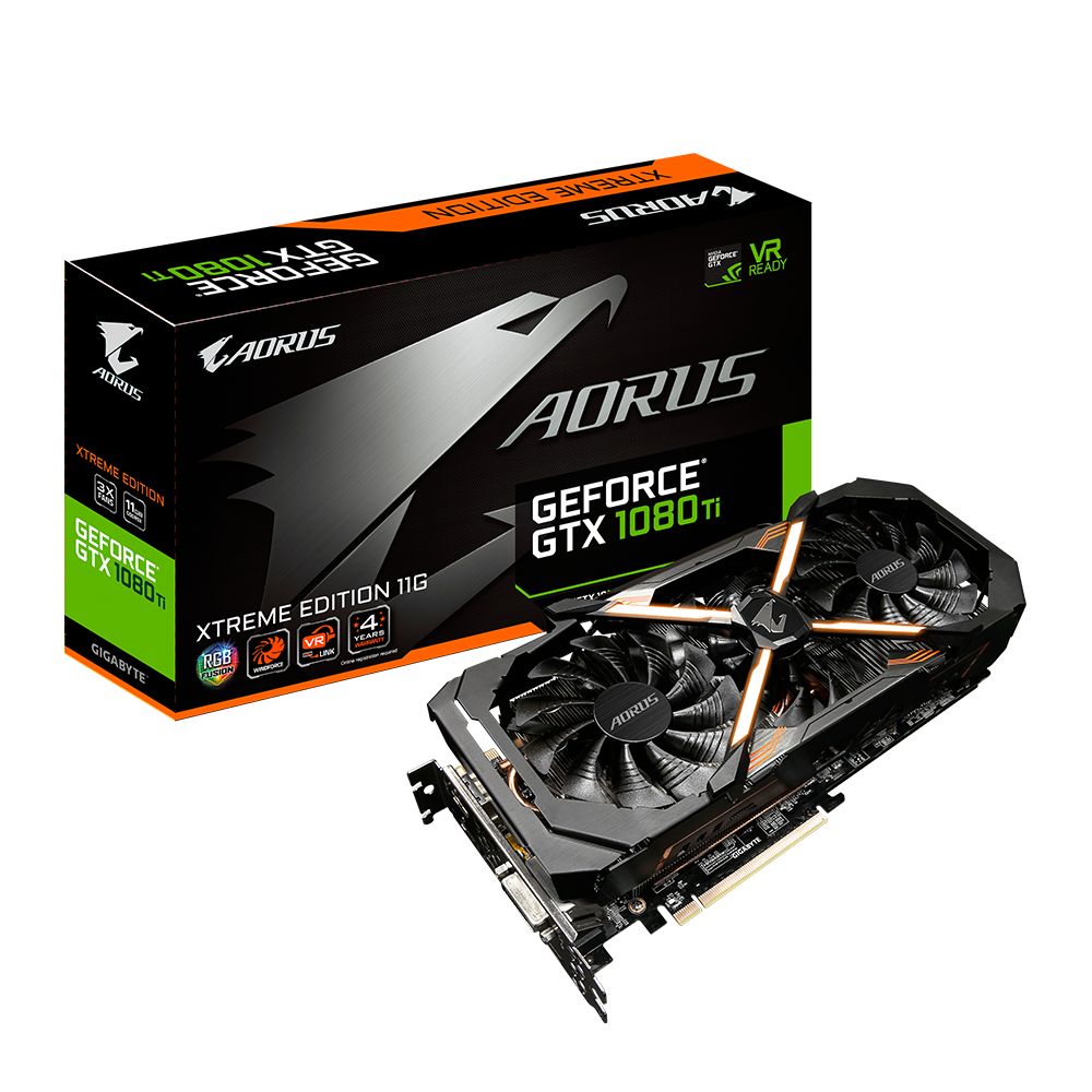 Видеокарта Gigabyte GeForce GTX 1080 Ti, 11 ГБ PCI Express 3.0/3.1 x16 ...
