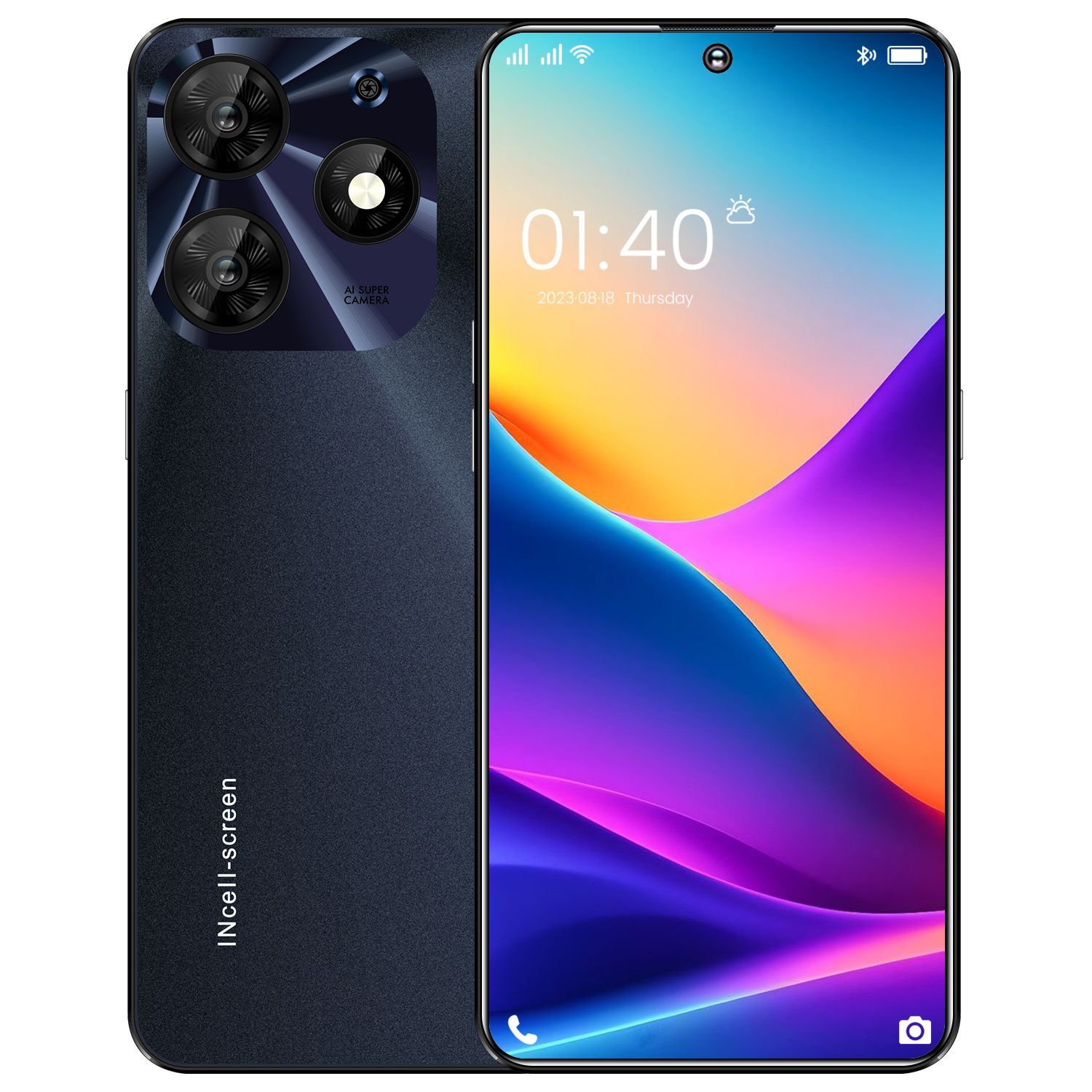 Смартфон R300- Note 30i Plus-A05 32 ГБ 6 ГБ Черный 7.3 IPS U15-Pove 5 ...