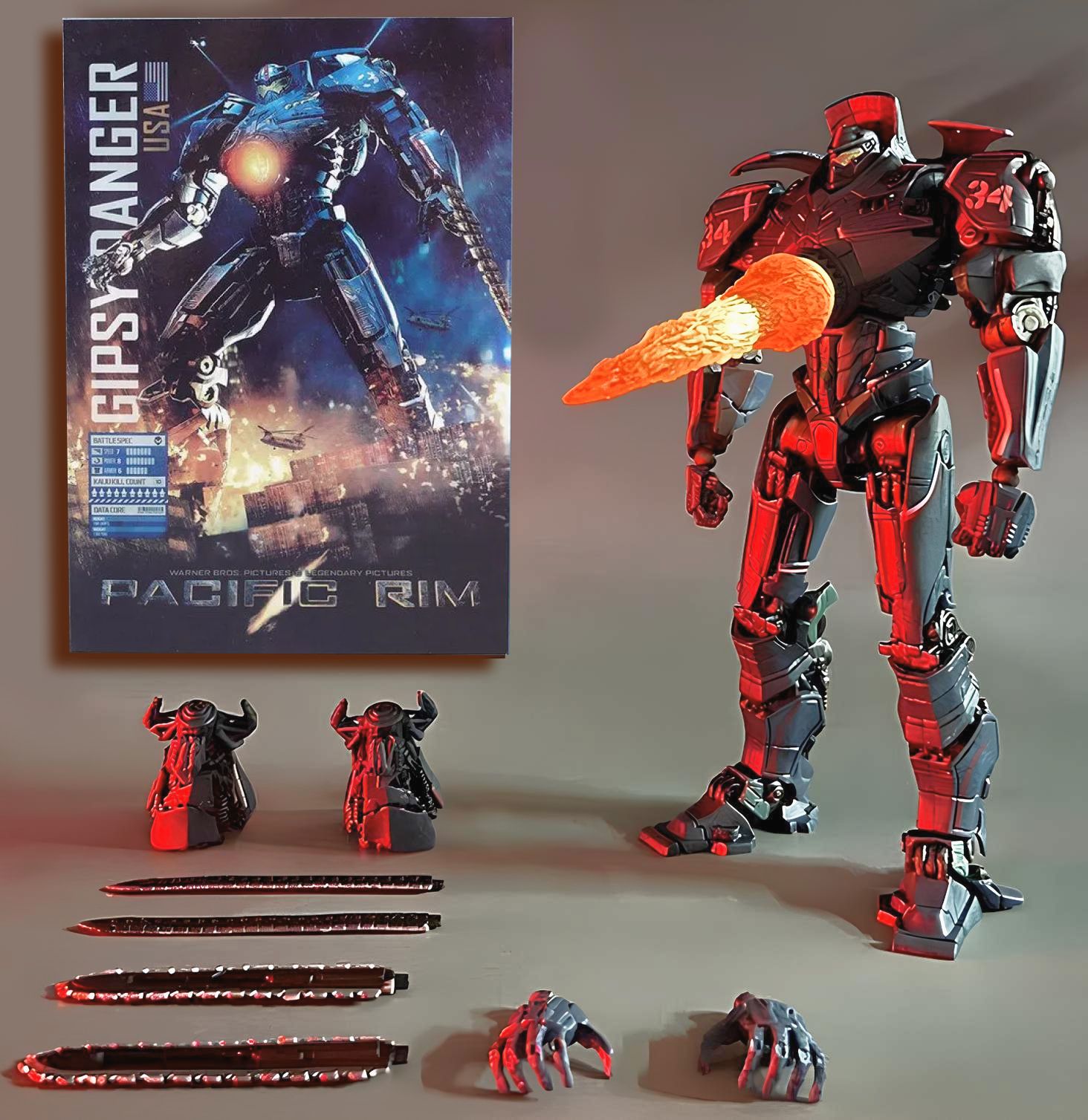 Фигурка Тихоокеанский рубеж Бродяга / Pacific Rim Gipsy Danger (20см) с ...