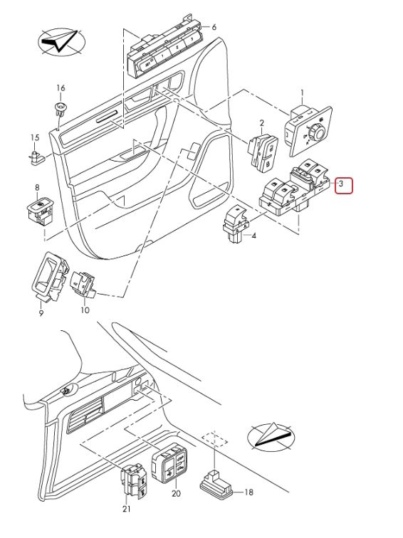 Переключатель управления стеклоподъемниками, с электроприводом, процесс ...