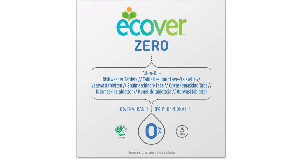 Ecover Zero Универсальные таблетки для посудомоечных машин 500 гр - купить с доставкой по ...