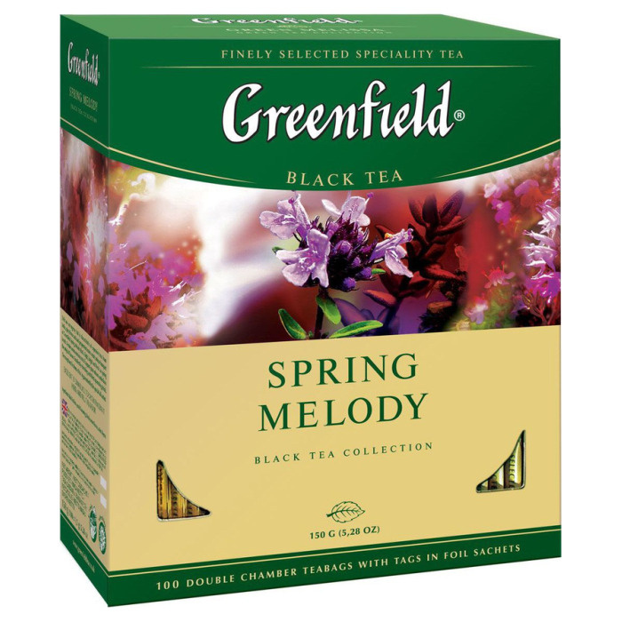 Чай черный Greenfield Spring Melody в пакетиках 1,5 г 100 шт - купить с ...