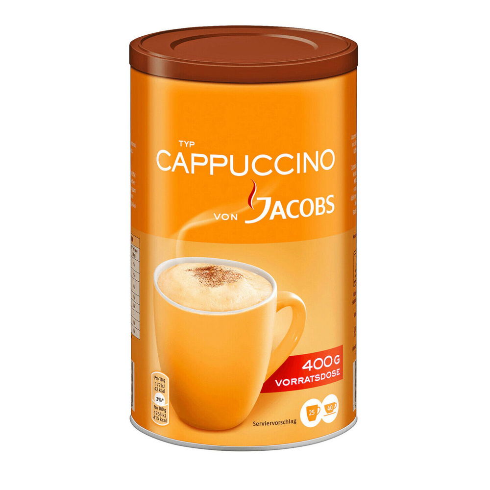 Кофейный напиток Jacobs Cappuccino 400 г - купить с доставкой по ...