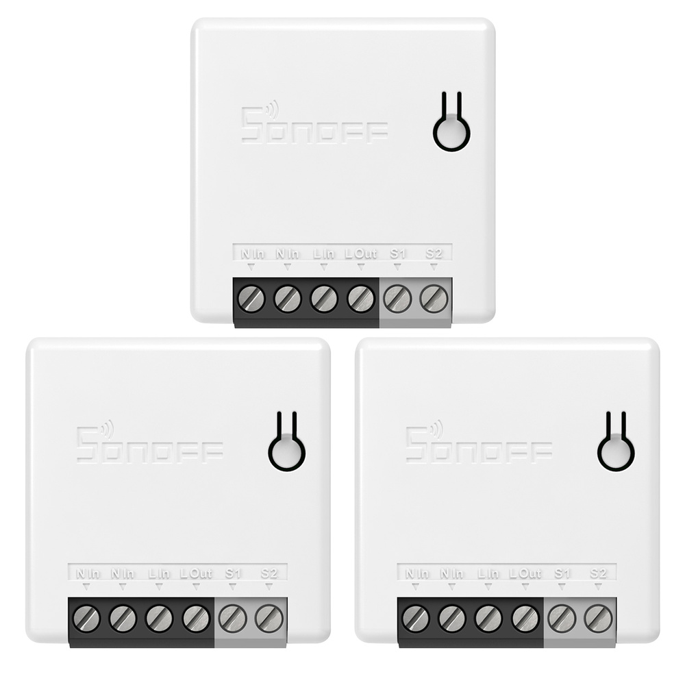 SONOFF MINIR2 Itead DIY 2-полосный смарт-переключатель Wi-Fi, маленький ...