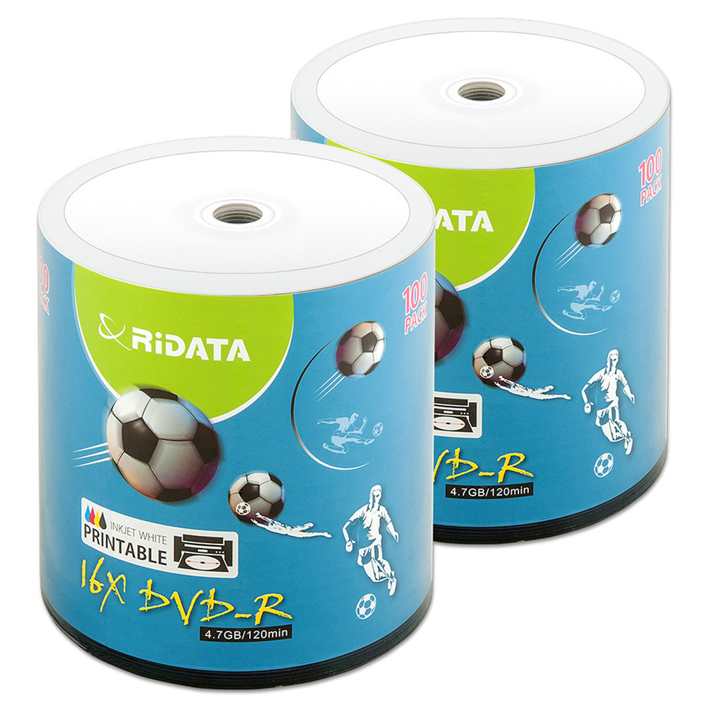 Диск DVD-R RiData 4,7Gb 16x Printable bulk, упаковка 200 шт. - купить с ...
