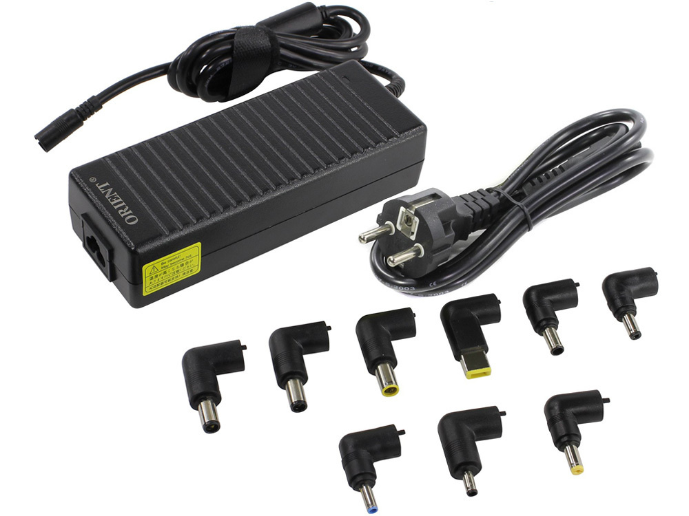 Блок питания для ноутбука Orient PU-A120W, 120 Вт, 220В, универсальный ...