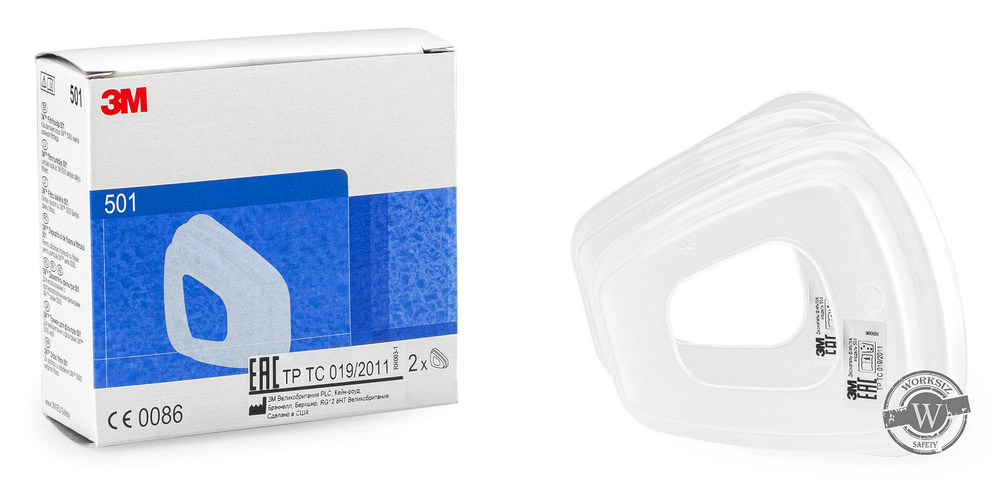 Держатель 3М 501 для закрепления предфильтров 3M 5911, 5925, 5935 и ...