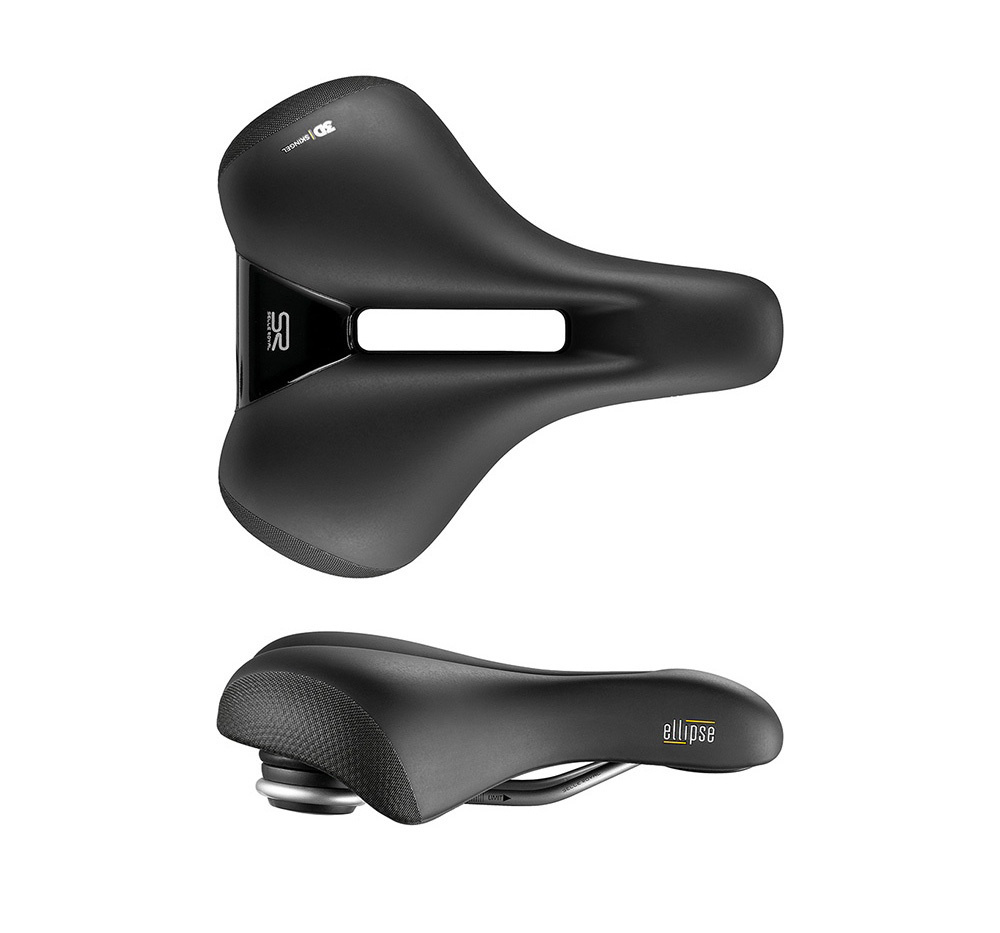 Седло Selle Royal Ellipse Relaxed комфортное 638гр черное 81B7UE0A09321 ...