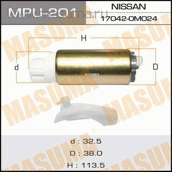 Бензонасос nissan v 1500-1800 Masuma MPU-201 - Masuma арт. MPU-201 ...