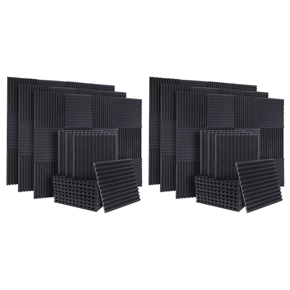 50 шт. акустические звукоизоляционные пенопластовые звукопоглощающие ...