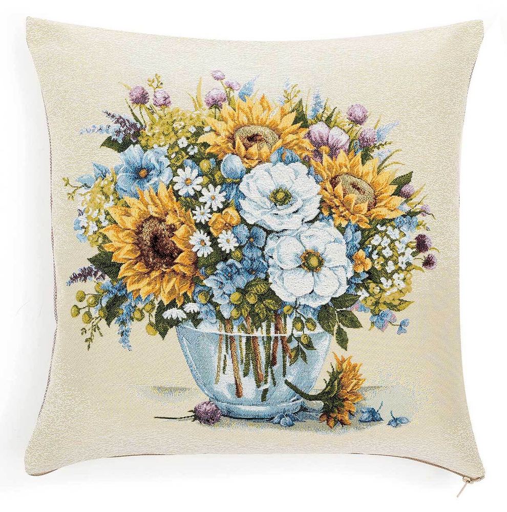 Гобелен подушка декоративная Магазин гобеленов "Подсолнухи" 45*45 см ...