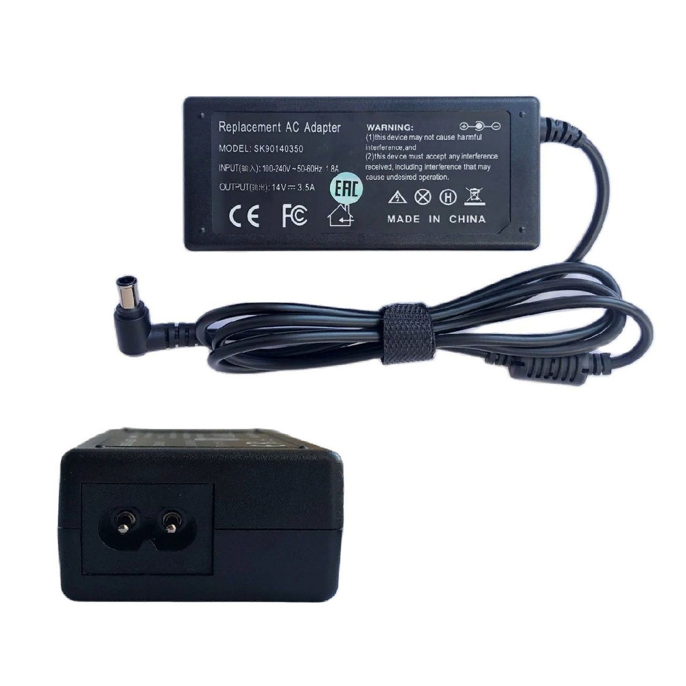 Блок питания импульсный зарядка для ноутбука 14V 3.5A 49W 6.0x4.4 ...