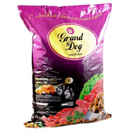 Гранд Дог 15 кг, Grand dog Hypoallergenic Salmon and rice ...