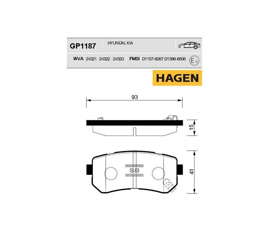 Колодки тормозные Sangsin Brake GP1187 - купить по низким ценам в ...