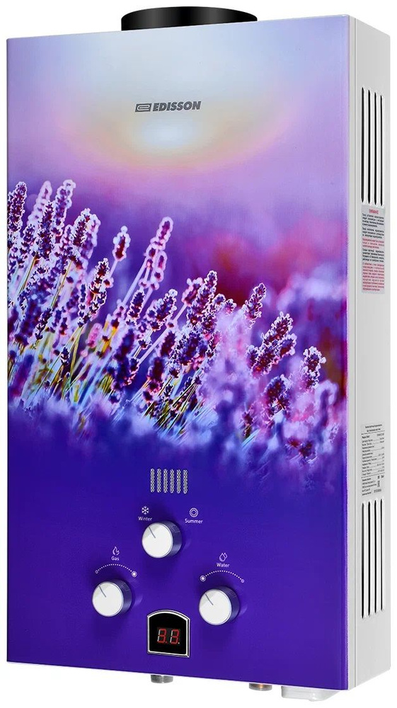Газовая колонка EDISSON E 20 GD (Лаванда) купить на OZON по низкой цене (740774584)