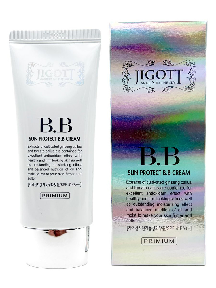 Jigott BB-крем солнцезащитный для лица, тональное средство с высокой ...