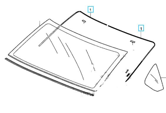 РЕЗИНОВАЯ ДЕТАЛЬ, ПОДПОРКА ВЕТРОВОГО СТЕКЛА (Оригинал) - арт ...