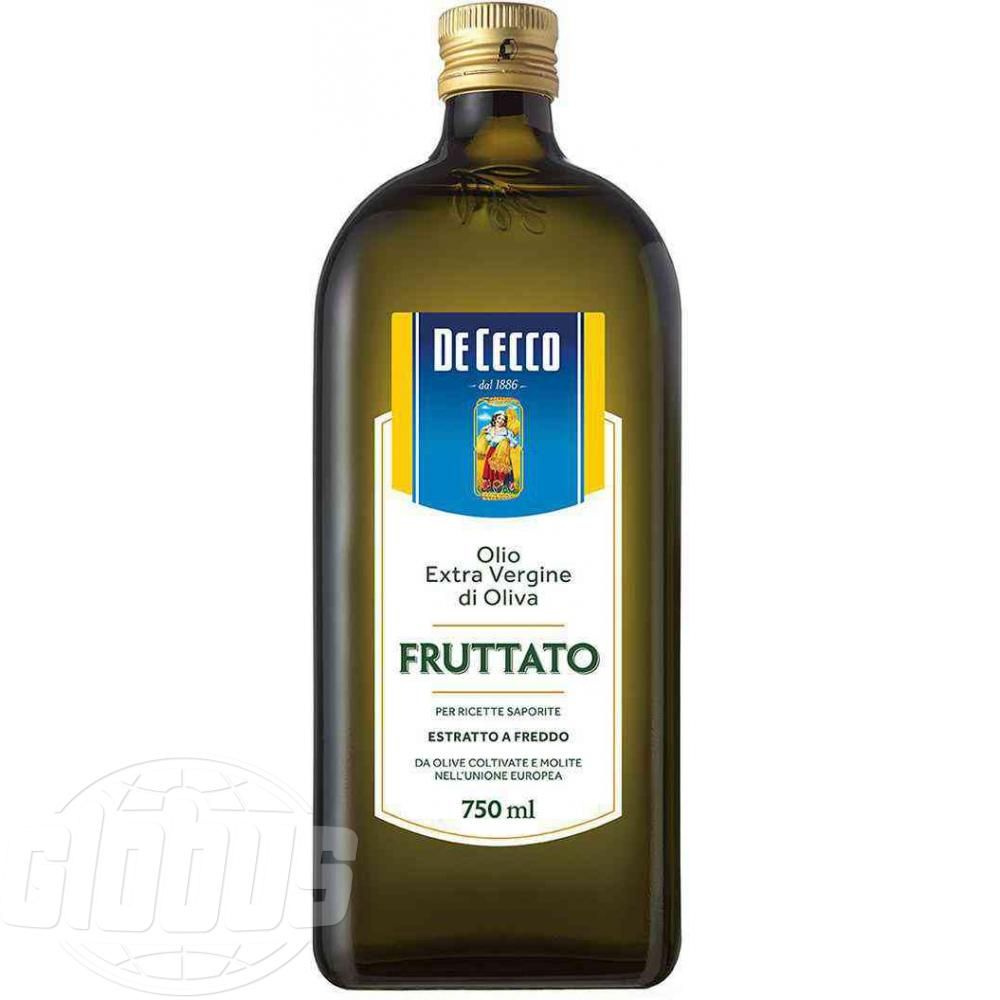 Масло оливковое De Cecco Fruttato Extra Virgin нерафинированное, 750 мл ...