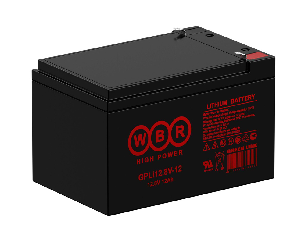 Аккумулятор WBR GPLi12.8V-12K тяговый для ИБП, LiFePo4 - купить с ...