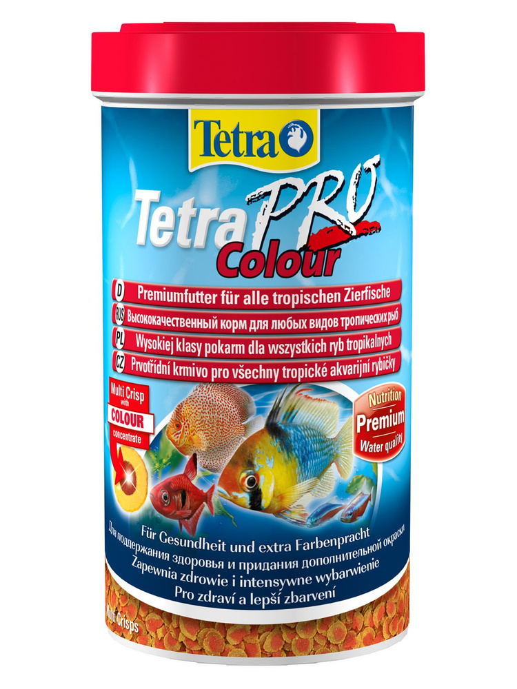 Корм для всех декоративных рыб TetraPro Color Crisps, чипсы для ...