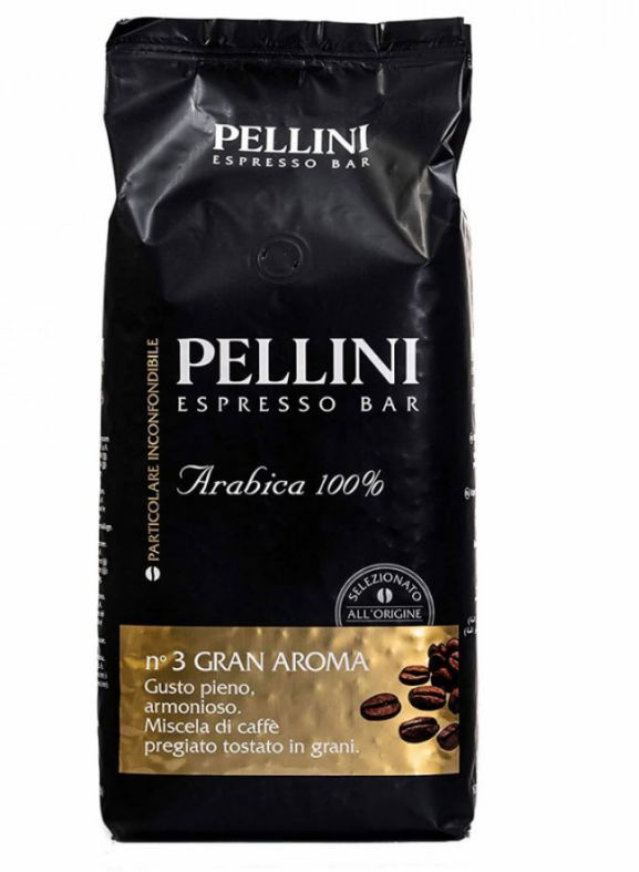 Кофе зерновой Pellini N.3 Gran Aroma 1кг Италия - купить с доставкой по выгодным ценам в ...
