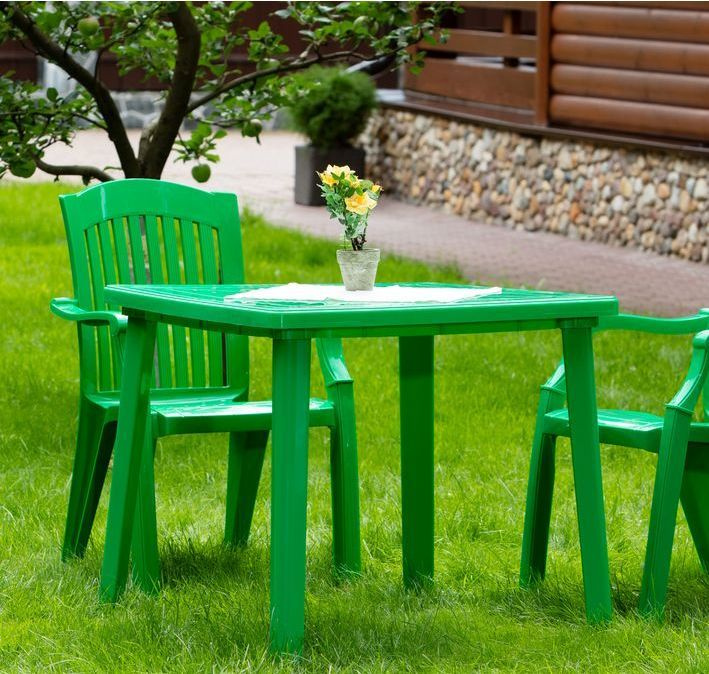 Home Comfort Садовый стол,Пластик 80х80х71 см купить на OZON по низкой ...