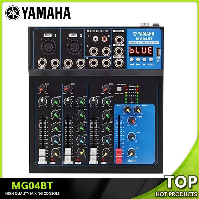YAMAHA AUDIO MIXER MG04BT 4-полосный микшер USB-усилители KTV сценический усилитель ...