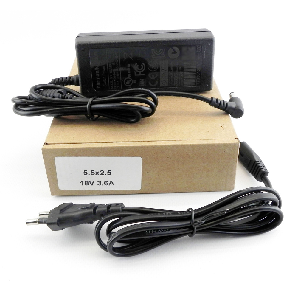 Зарядное устройство для Harman Kardon 18V 3.6A 5.5*2.5 65W с кабелем питания - купить с ...
