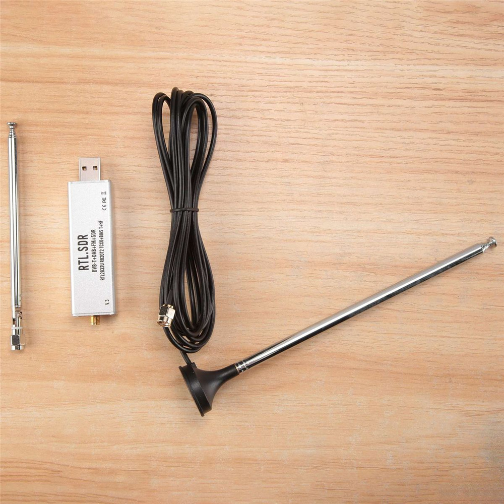 RTL-SDR R820T2 V3 RTL2832U Тюнер + телескопическая антенная база купить ...