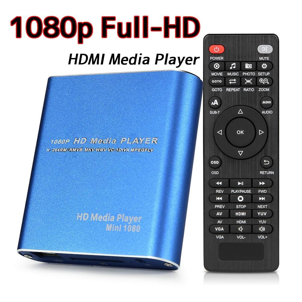 Медиаплеер проигрыватель жестких дисков 1080p full HD, HDMI, светло ...