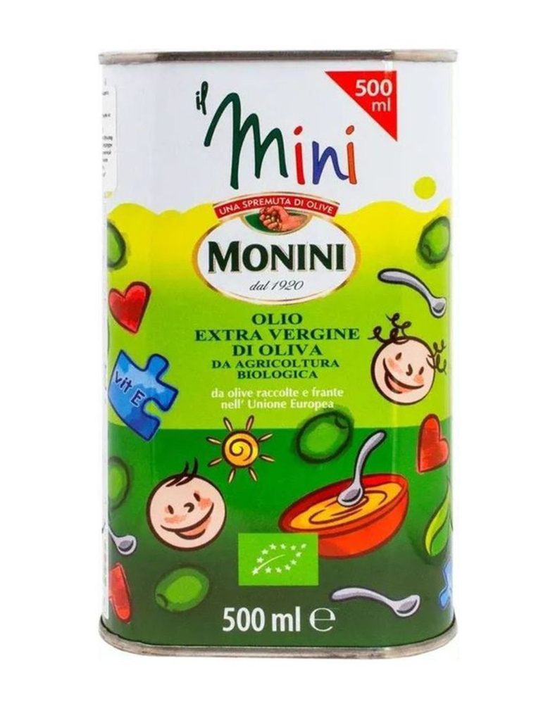 Масло оливковое Monini Extra Virgin Mini БИО Monini S.p.A. 500мл в жест ...